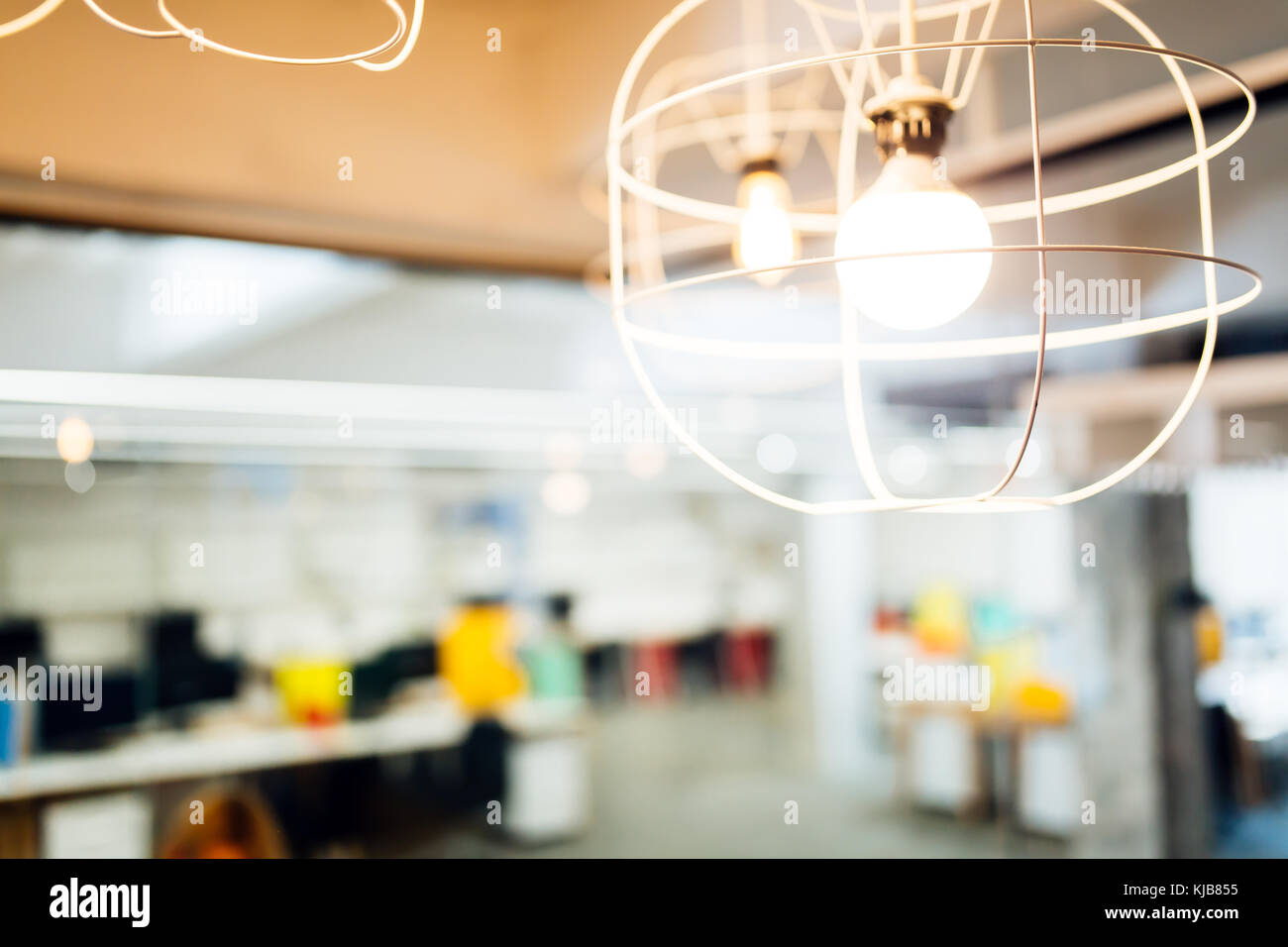 Hanging decorative light bulbs Stock Photo - Alamy