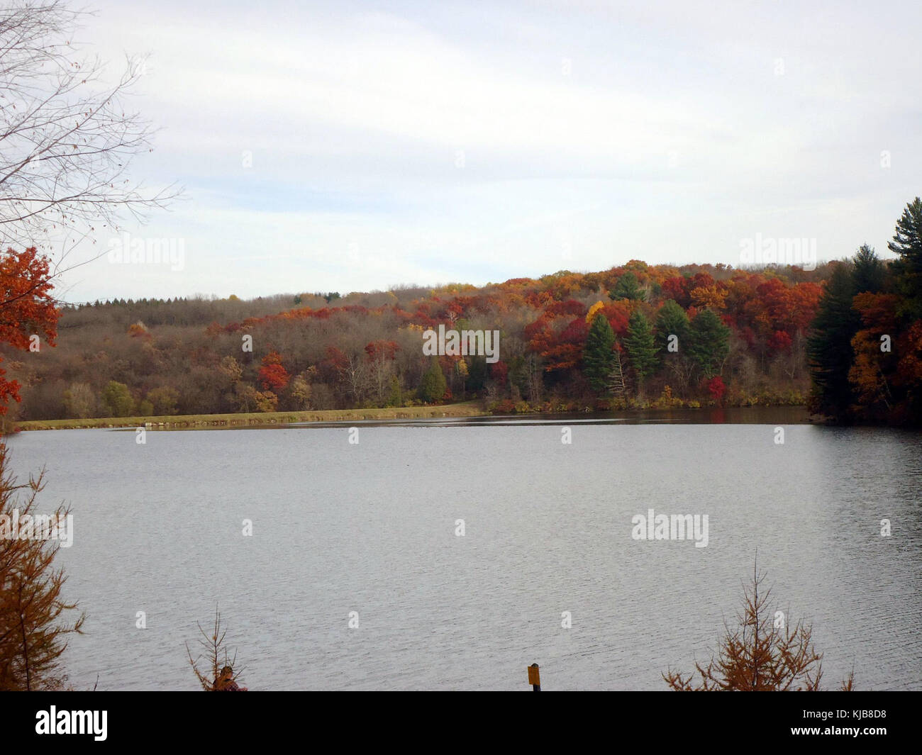 Gfp wisconsin governor dodge state park lake and forest Stock Photo - Alamy