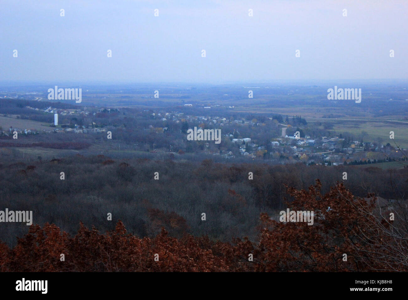 Gfp wisconsin blue mound state park view from east tower Stock Photo ...