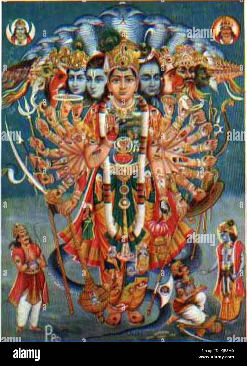 A Vishva rupa print Stock Photo - Alamy