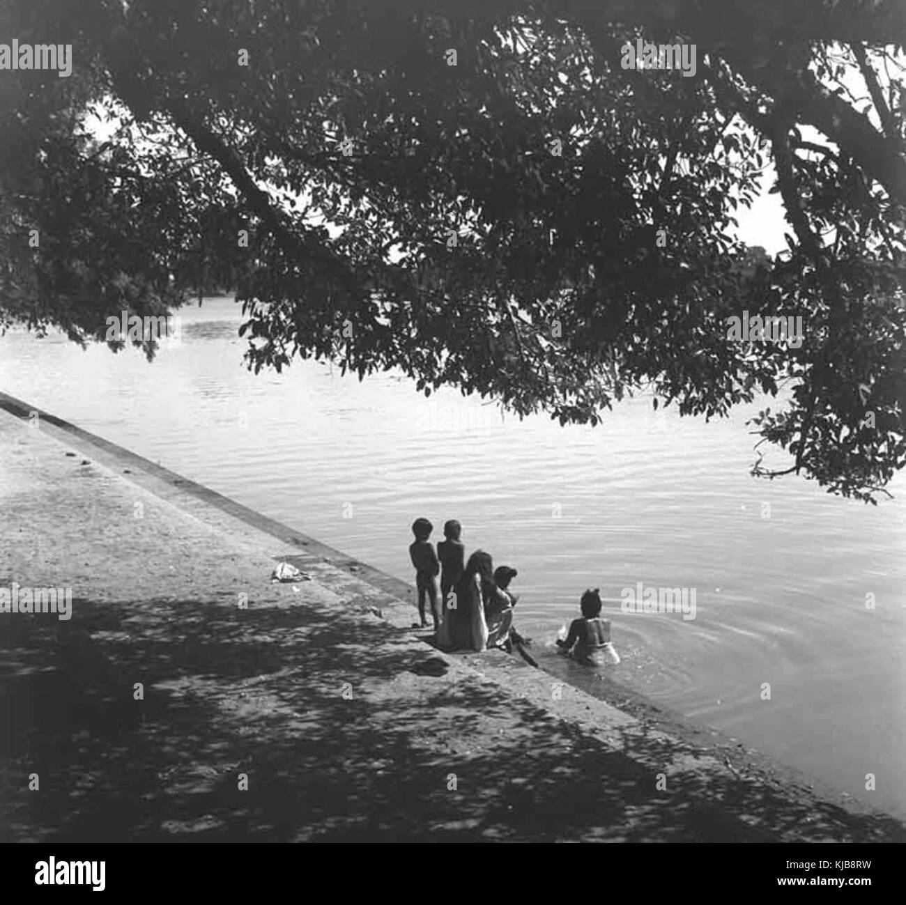 Stream bathing Black and White Stock Photos & Images - Alamy