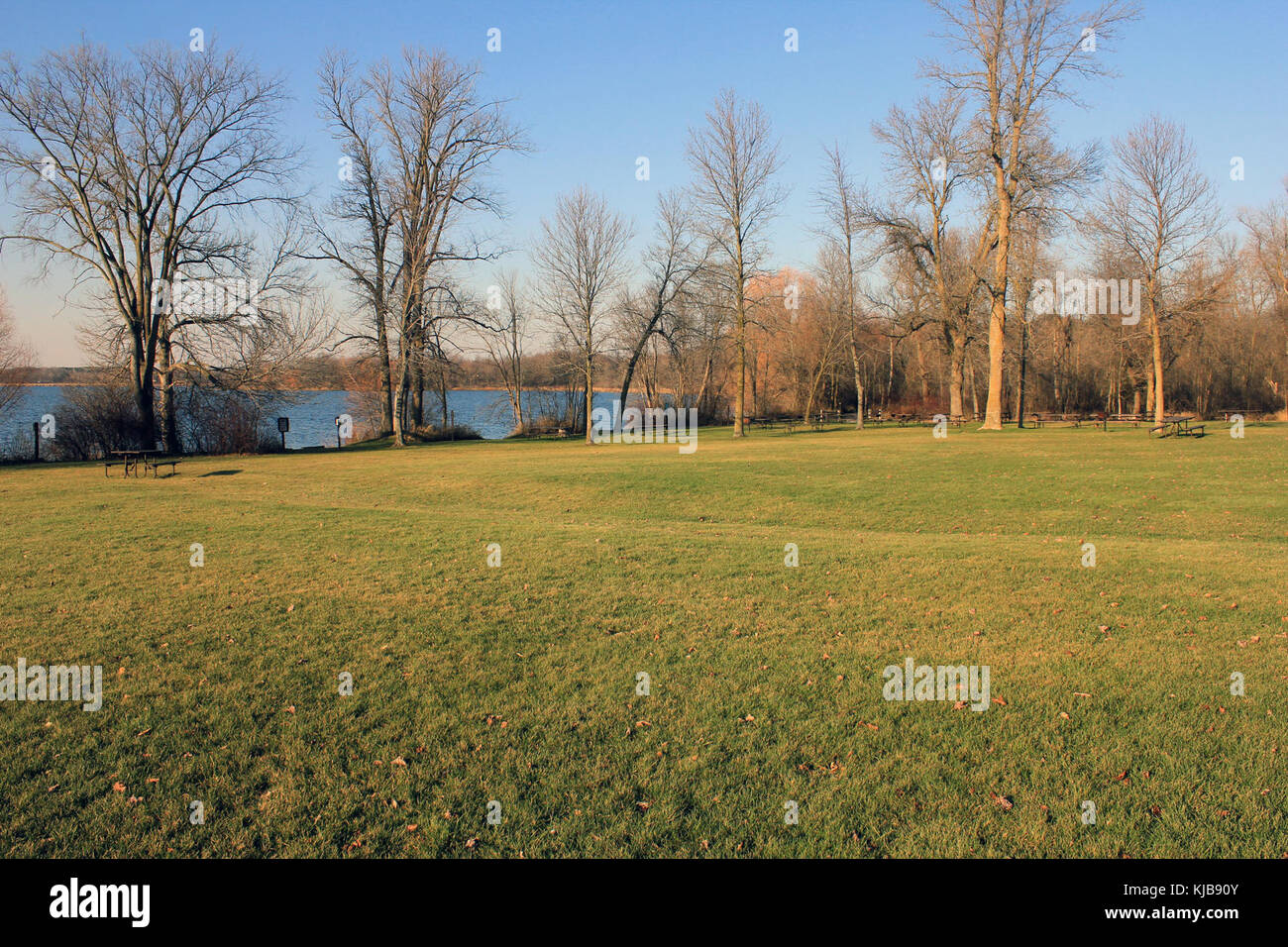Gfp wisconsin pike lake state park lake far view Stock Photo - Alamy