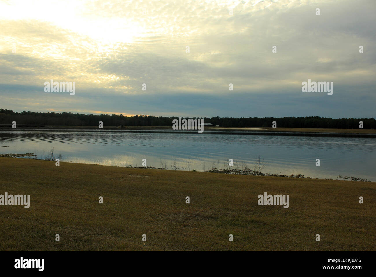 Gfp georgia reed bingham state park lake at sunset Stock Photo - Alamy