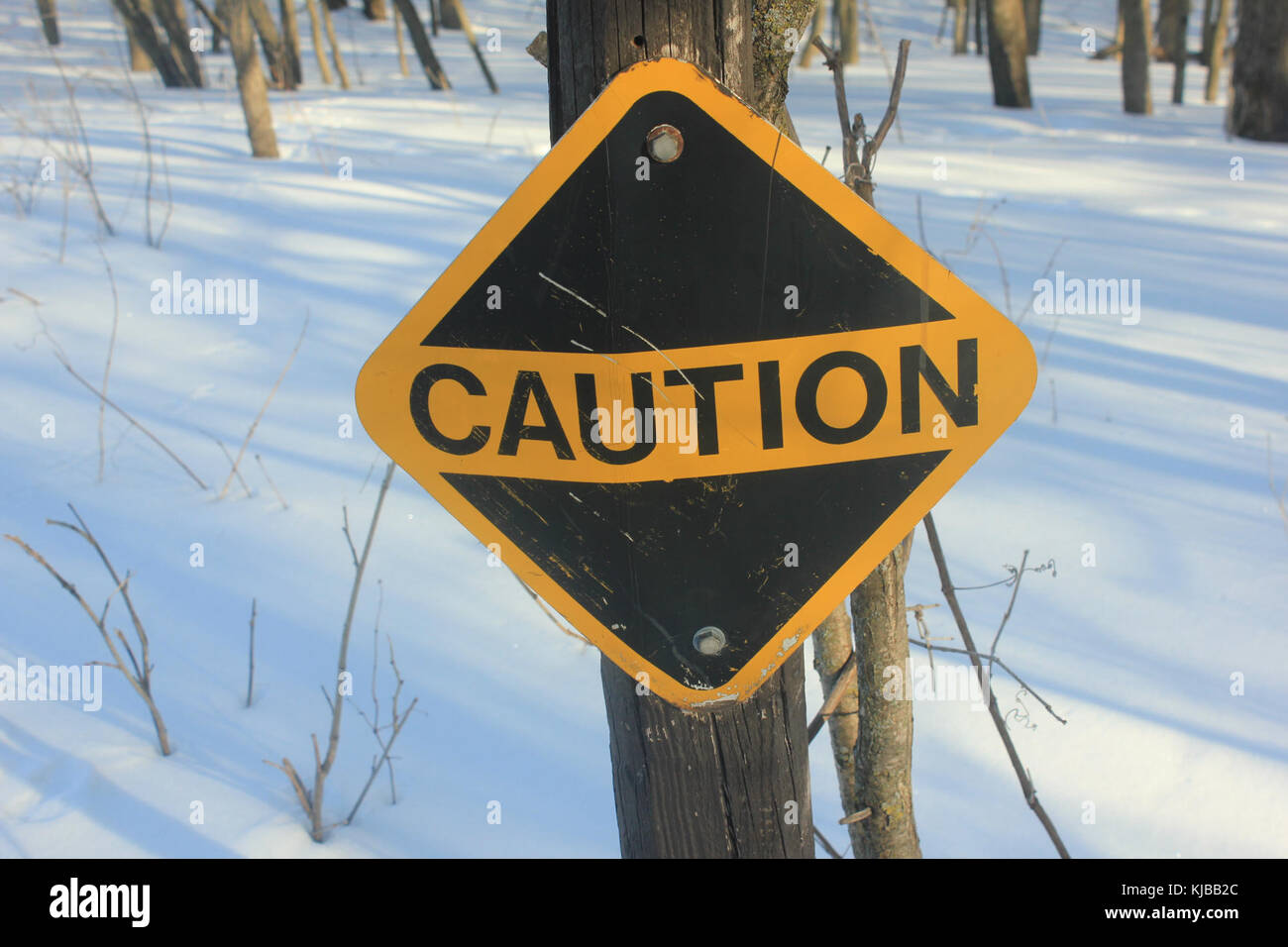 Gfp caution sign Stock Photo - Alamy