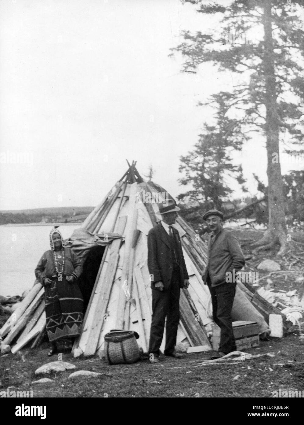 Susan Sack, Harry Piers, and Henry Sack on Indian Point, Nova Scotia ...