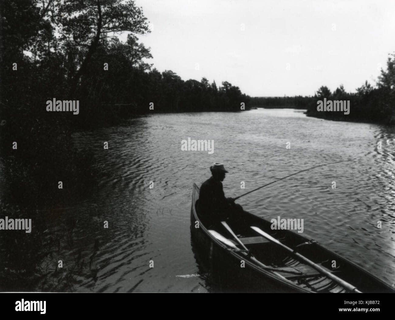 Mr. Lindstrum on West River 1919 Stock Photo - Alamy