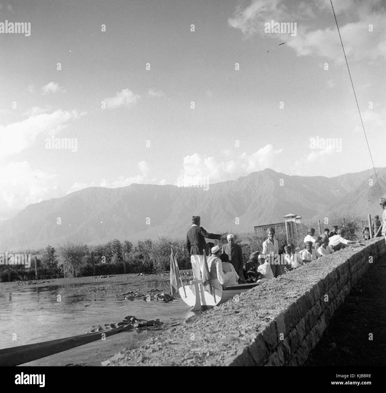 A historical photograph taken during Prime Minister Jawaharlal Nehru's ...