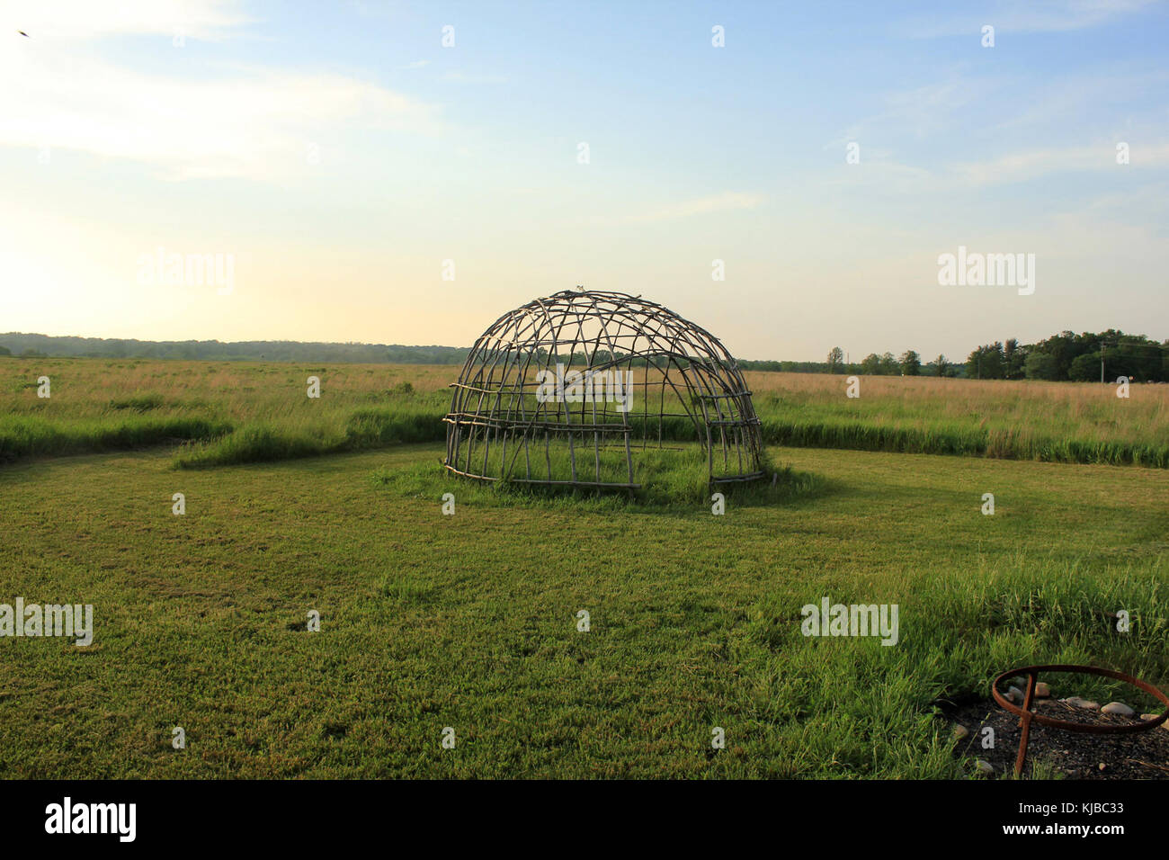 Gfp indiana prophetstown state park granary Stock Photo - Alamy