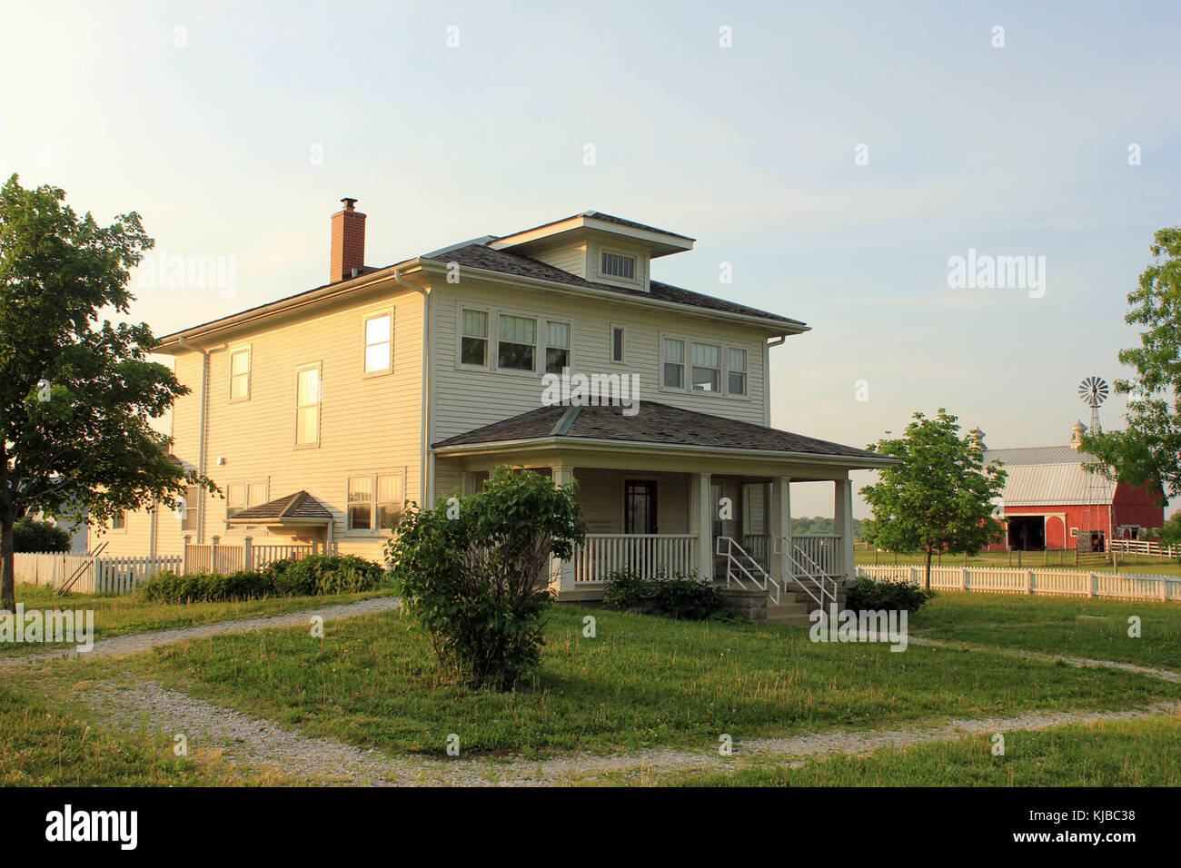 Gfp indiana prophetstown state park historic house on farm Stock Photo ...