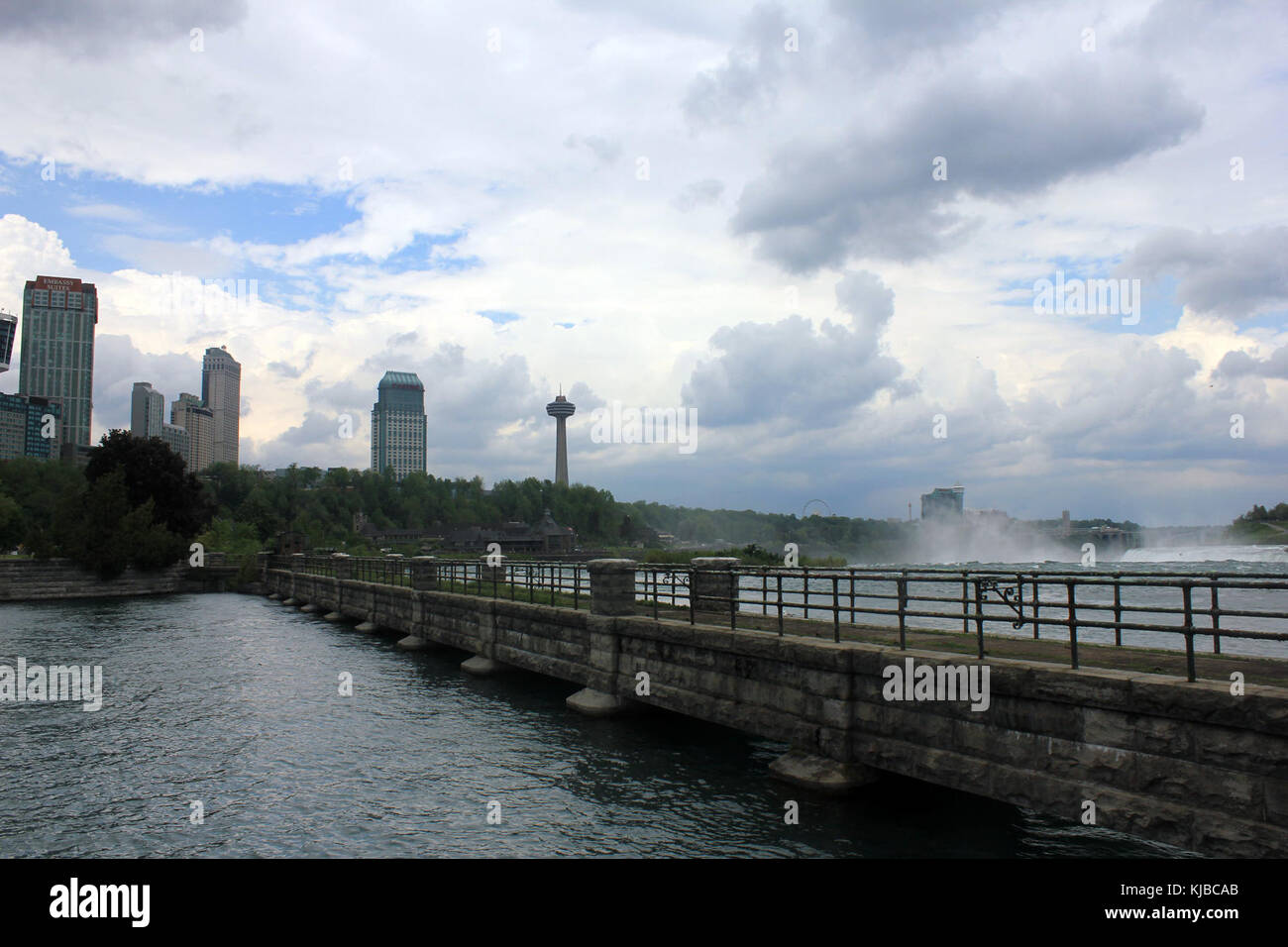 Gfp canada ontario niagara falls closed walkway Stock Photo - Alamy