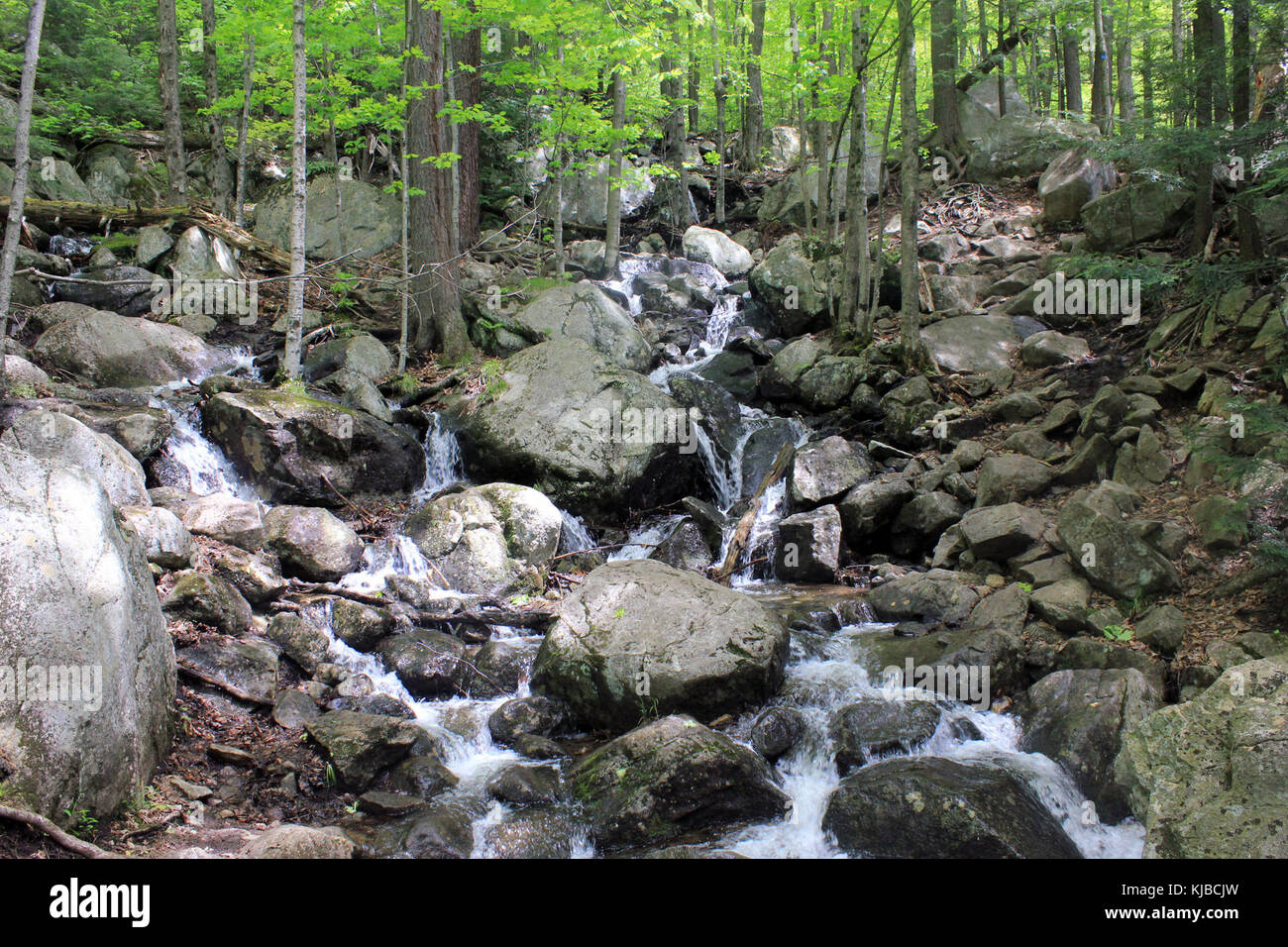 Gfp new york adirondack mountains small waterfall series Stock Photo ...