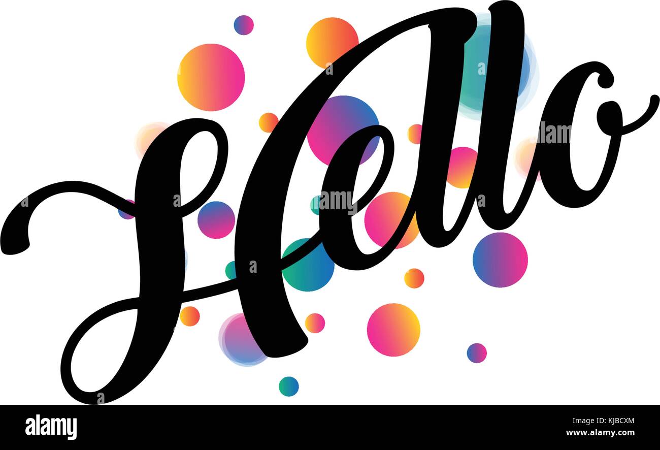 White holiday card or logo with lettering in a calligraphic style with ...