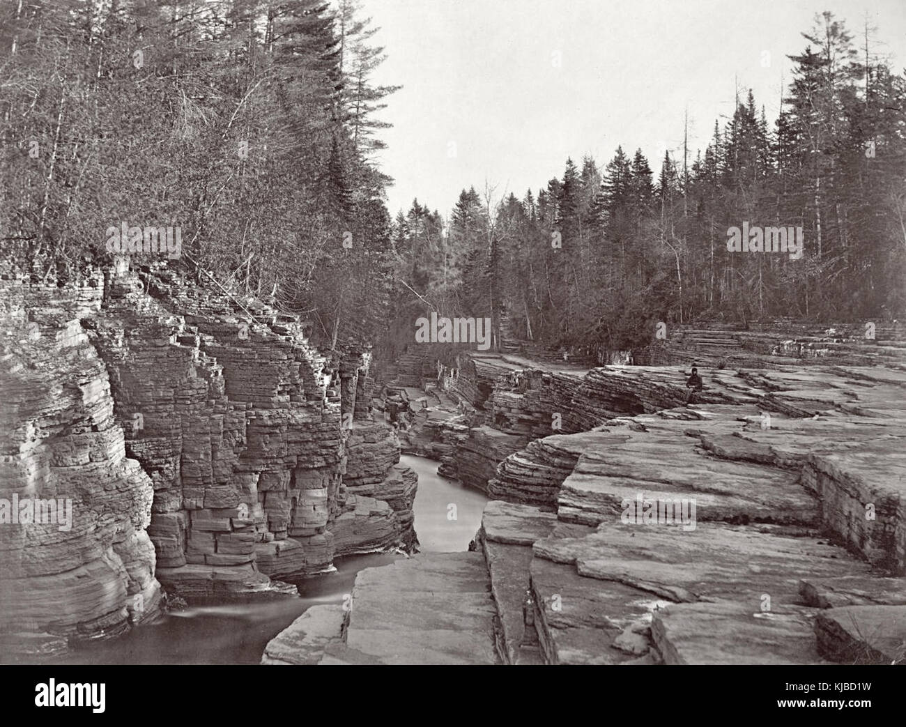 Natural Steps along the Montmorency River in Quebec, Canada, is a ...