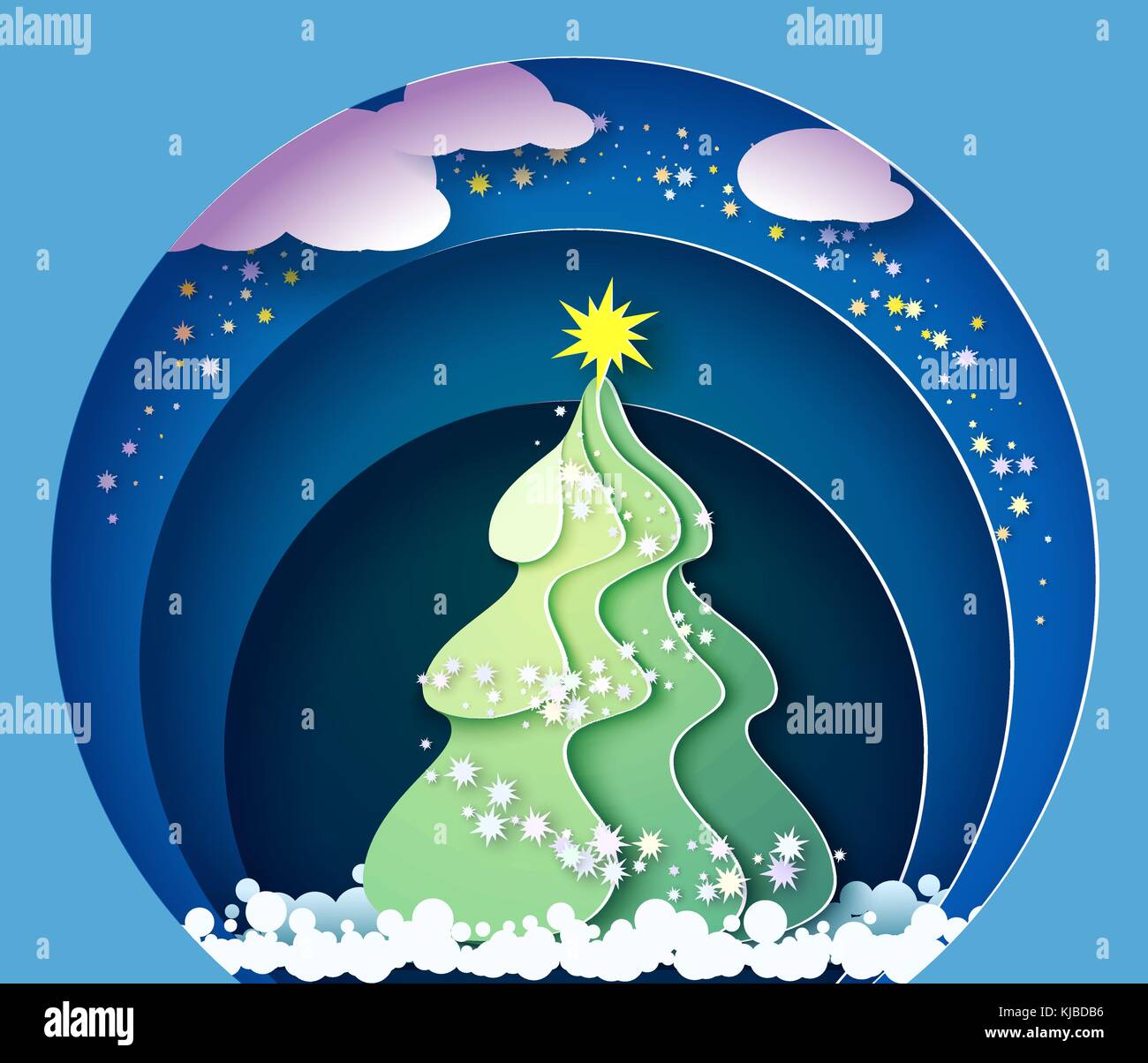 3d christmas tree star Stock Vector Images - Alamy