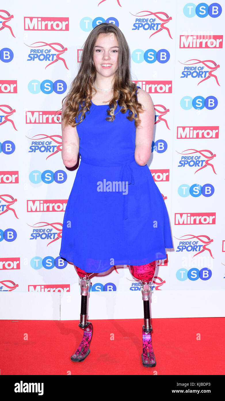 Isabelle Weall attending the Pride of Sport awards at the Grosvenor ...