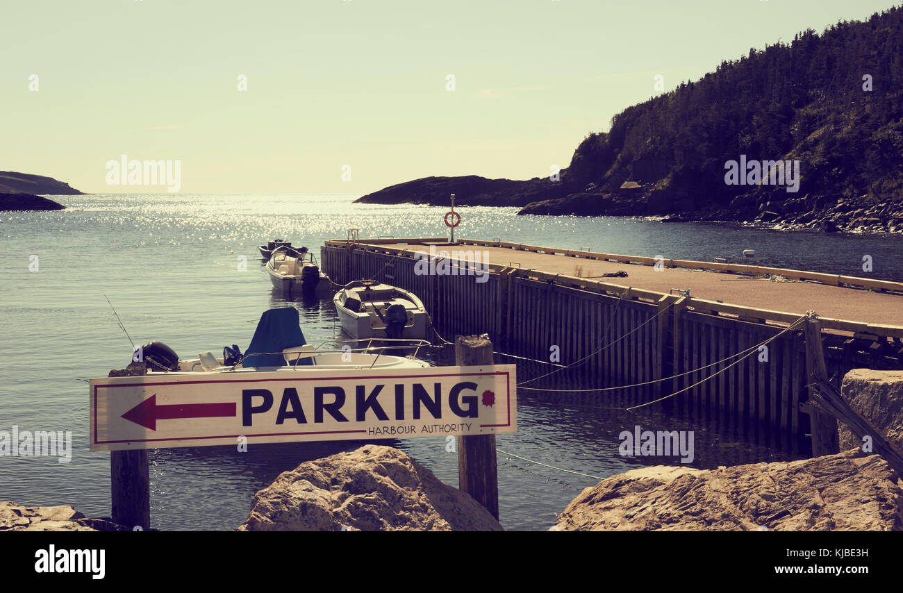 Atlantic Ocean coast, Avalon Peninsula, Newfoundland, Canada Stock ...