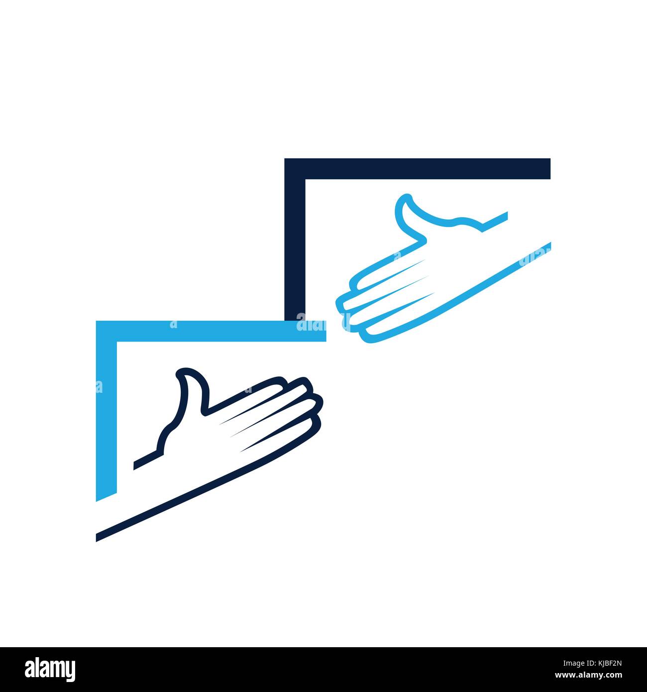 Office hand friendship hands Stock Vector Images - Alamy