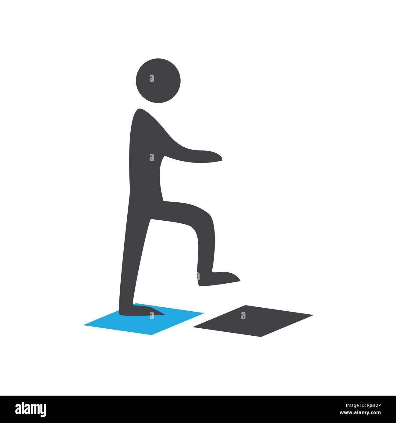 simple person walking illustration, legs walking symbol, icon design ...