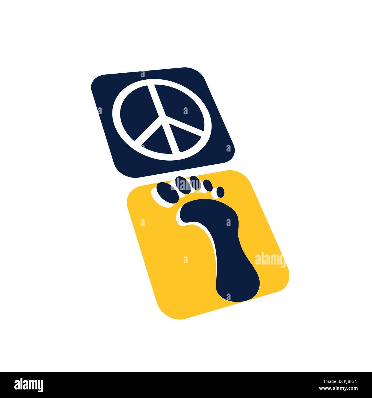 Leg peace Stock Vector Images - Alamy