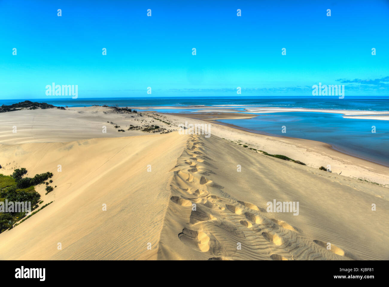 Sand dunes of Bazaruto Island, Mozambique Stock Photo - Alamy