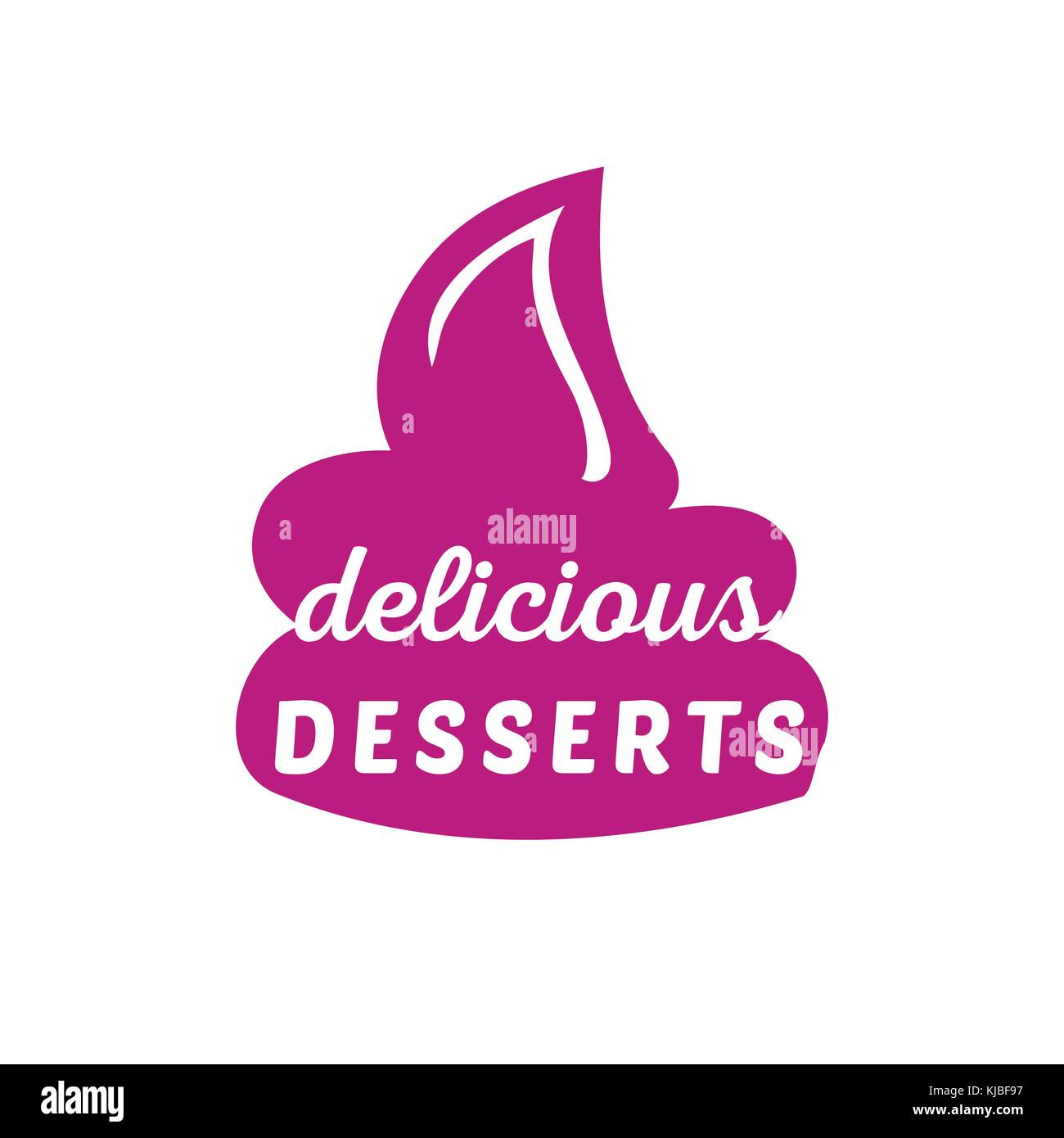delicious desserts sign, delicious desserts in whipped cream, sign ...