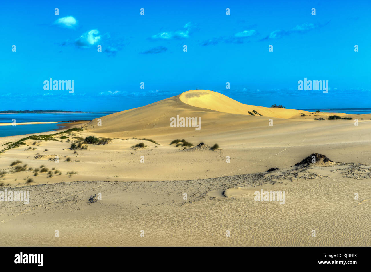 Sand dunes of Bazaruto Island, Mozambique Stock Photo - Alamy