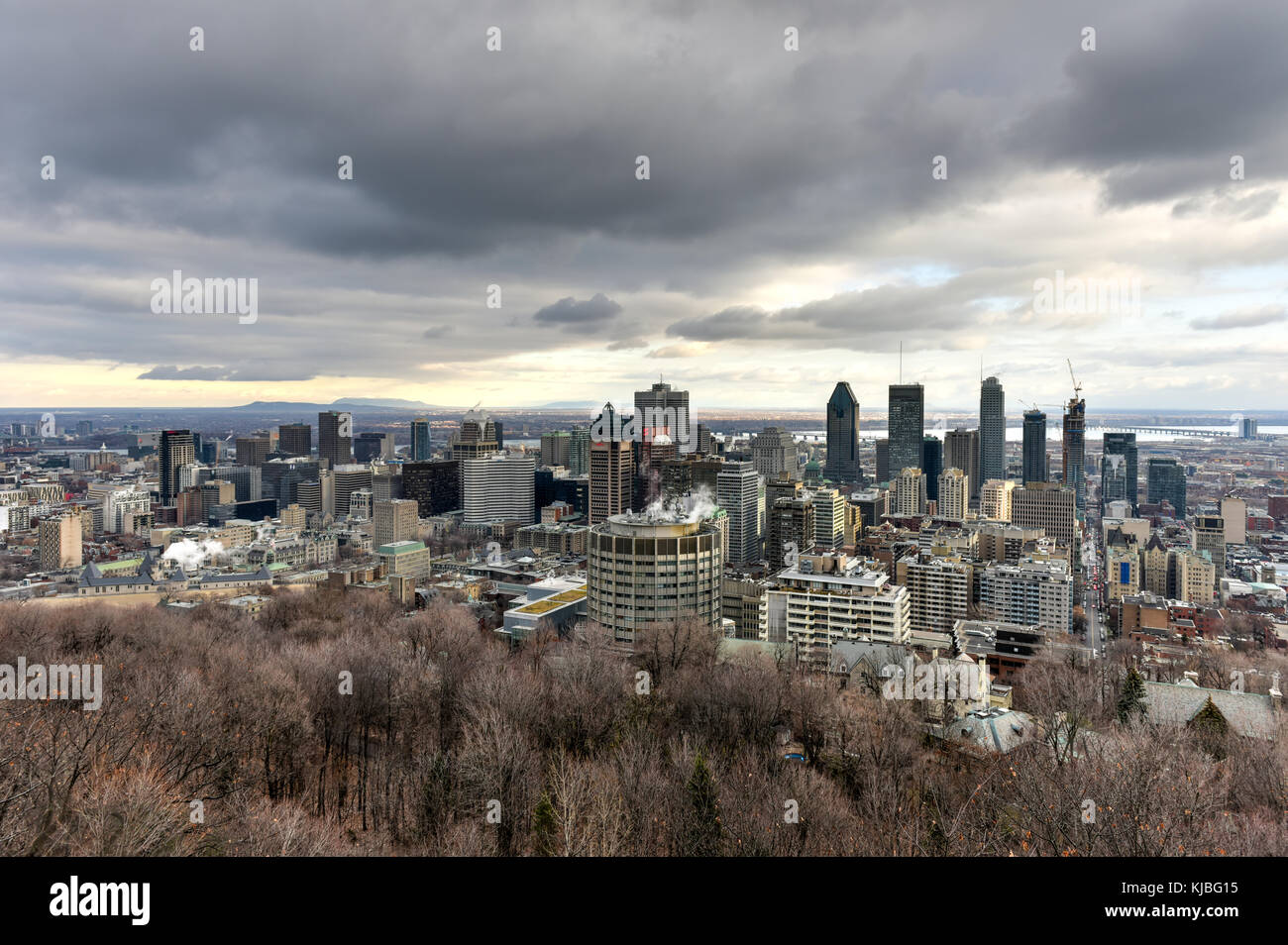 Montreal night view from mont hi-res stock photography and images - Alamy