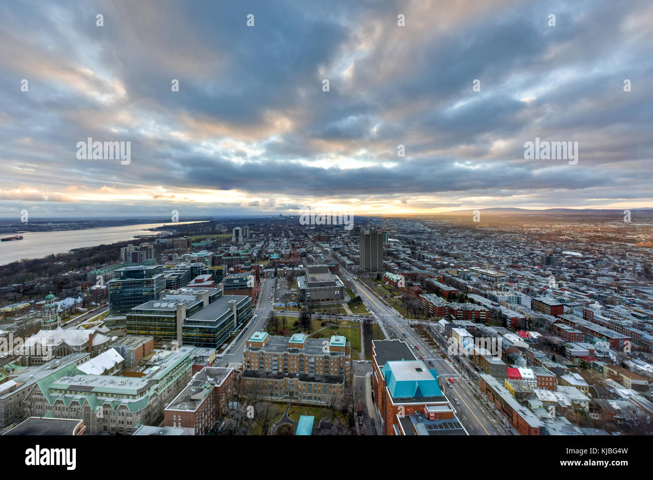 Panoramic view of the Quebec City Skyline Stock Photo - Alamy