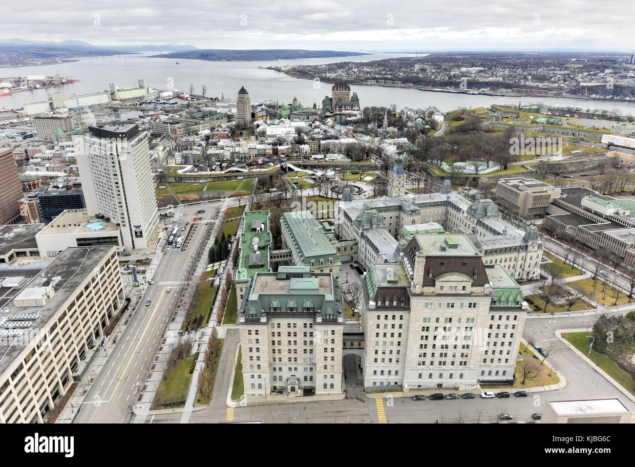 Panoramic view of the Quebec City Skyline Stock Photo - Alamy
