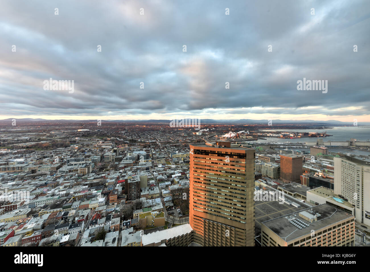 Panoramic view of the Quebec City Skyline Stock Photo - Alamy