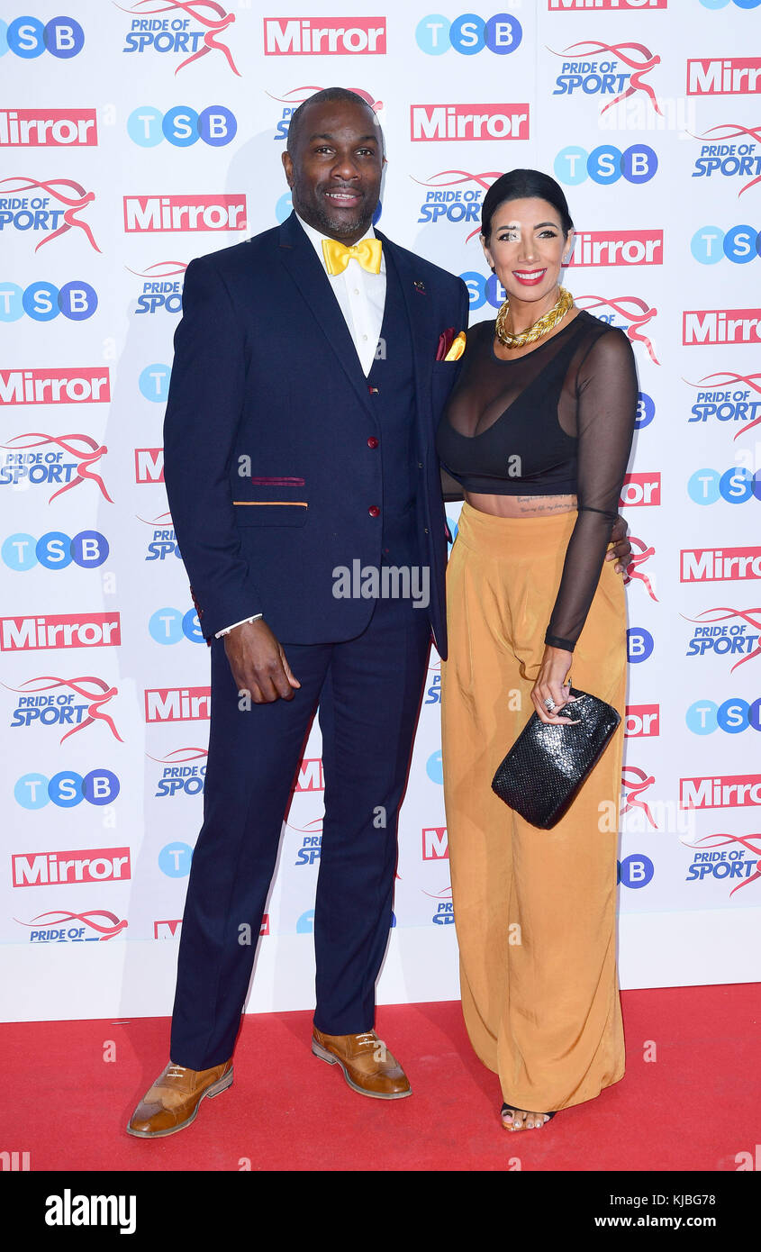 Derek Redmond and Maria Yates attending the Pride of Sport awards at ...