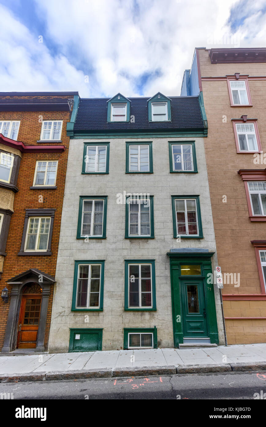 Buildings in Old Quebec City, Canada Stock Photo - Alamy