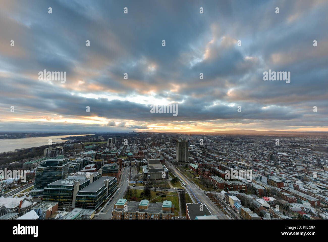 Panoramic view of the Quebec City Skyline Stock Photo - Alamy