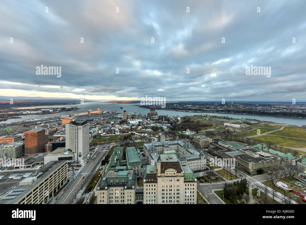 Panoramic view of the Quebec City Skyline Stock Photo - Alamy