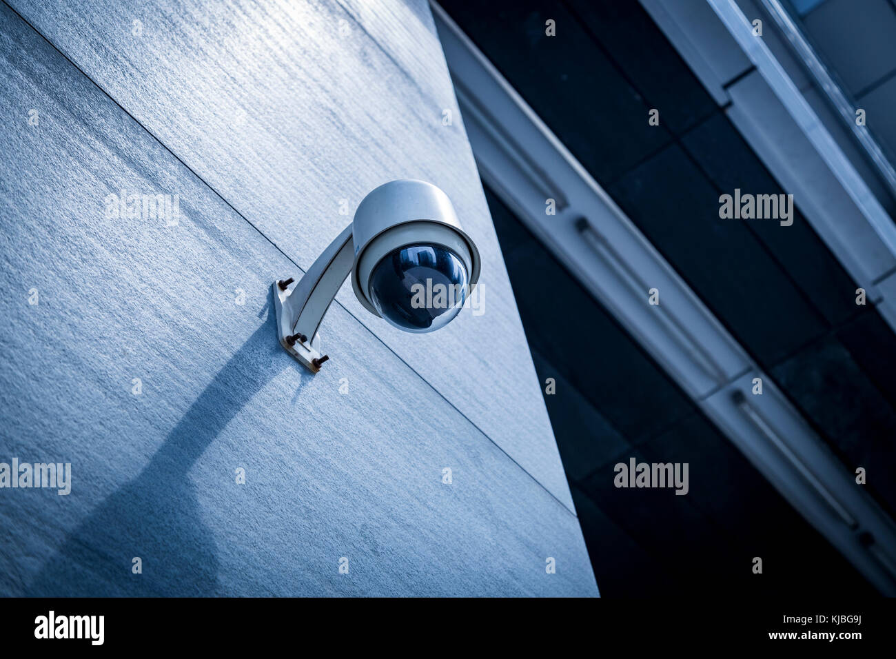 CCTV security camera front of a building in city of China Stock Photo ...