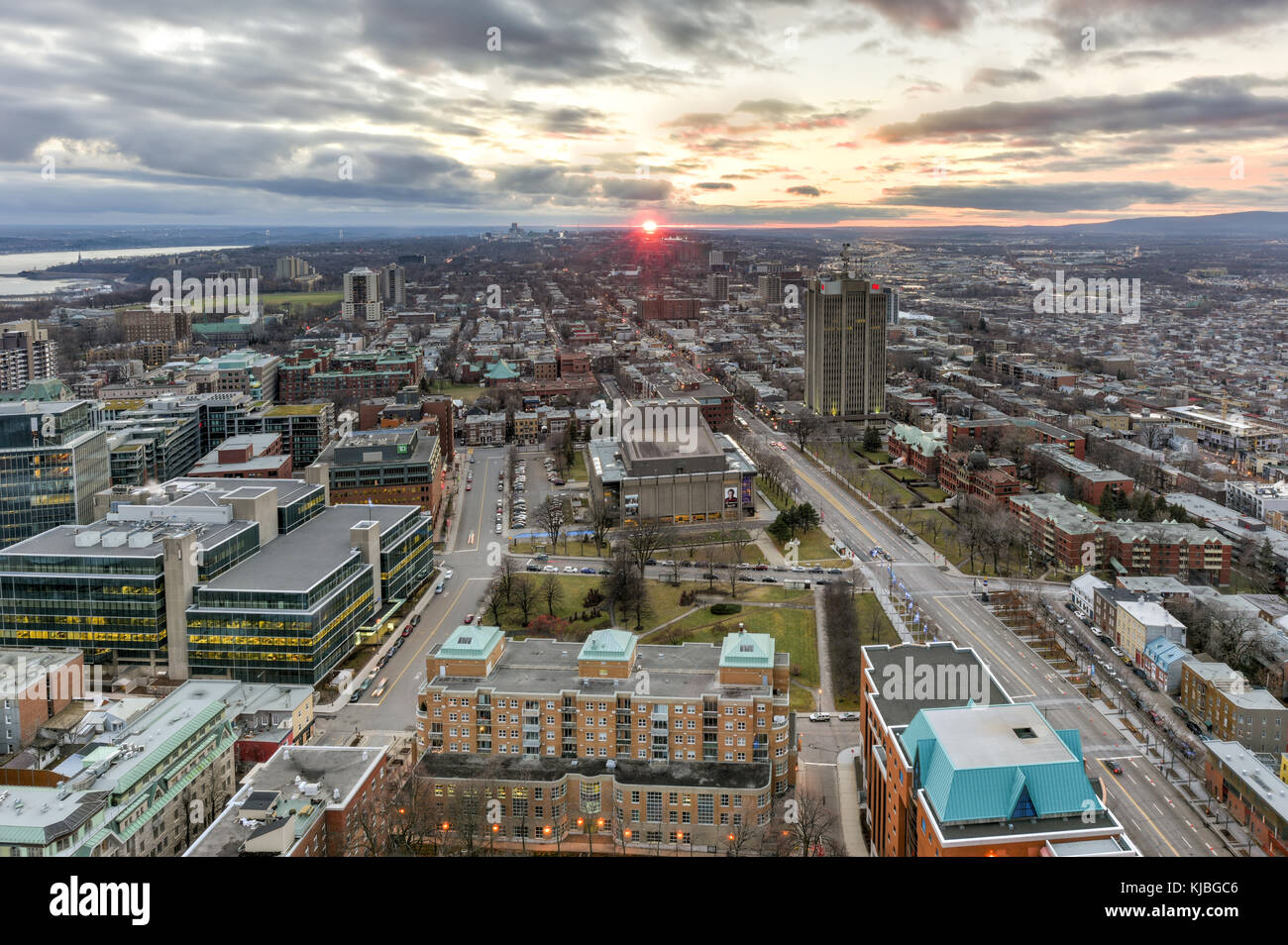 Panoramic view of the Quebec City Skyline Stock Photo - Alamy