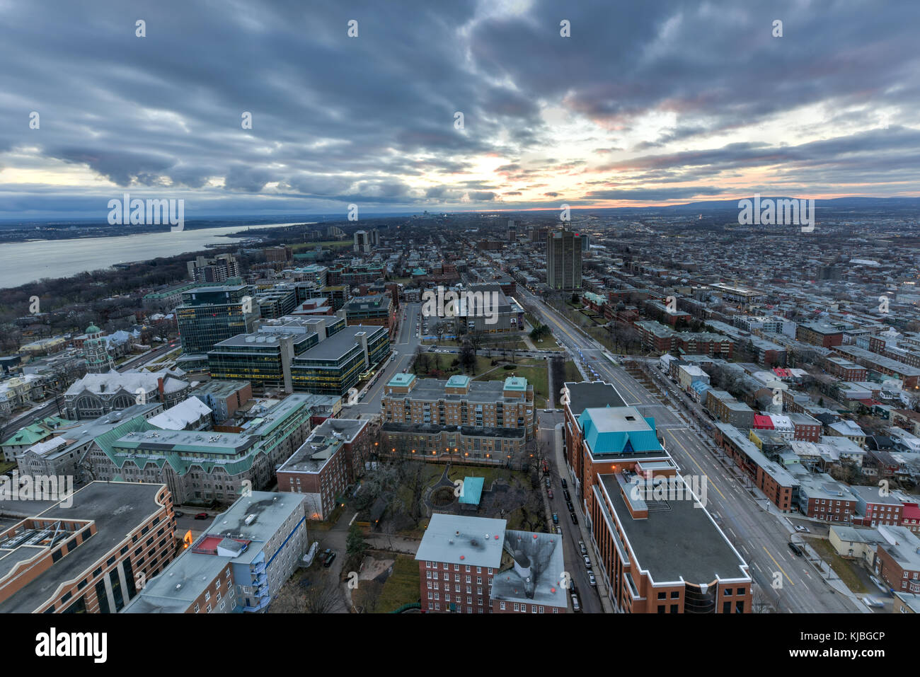 Panoramic view of the Quebec City Skyline Stock Photo - Alamy