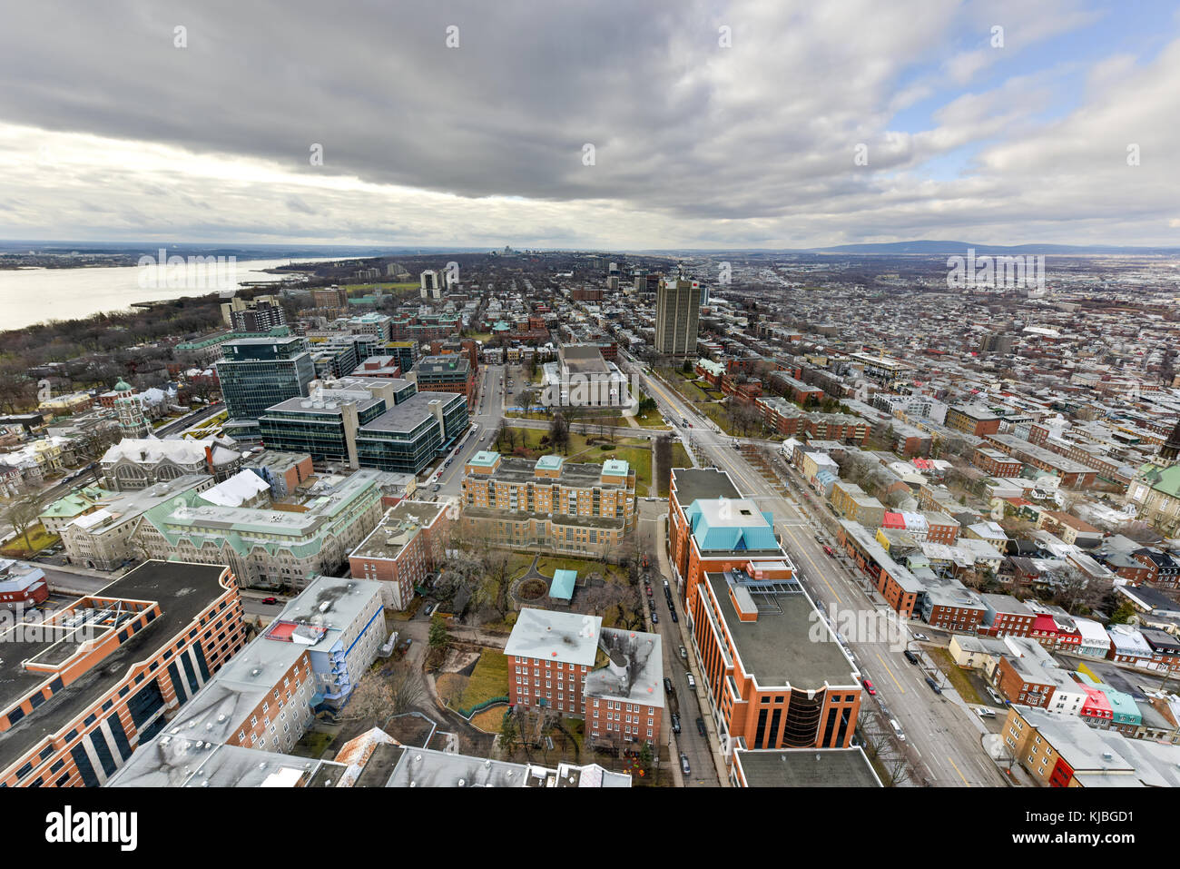 Panoramic view of the Quebec City Skyline Stock Photo - Alamy