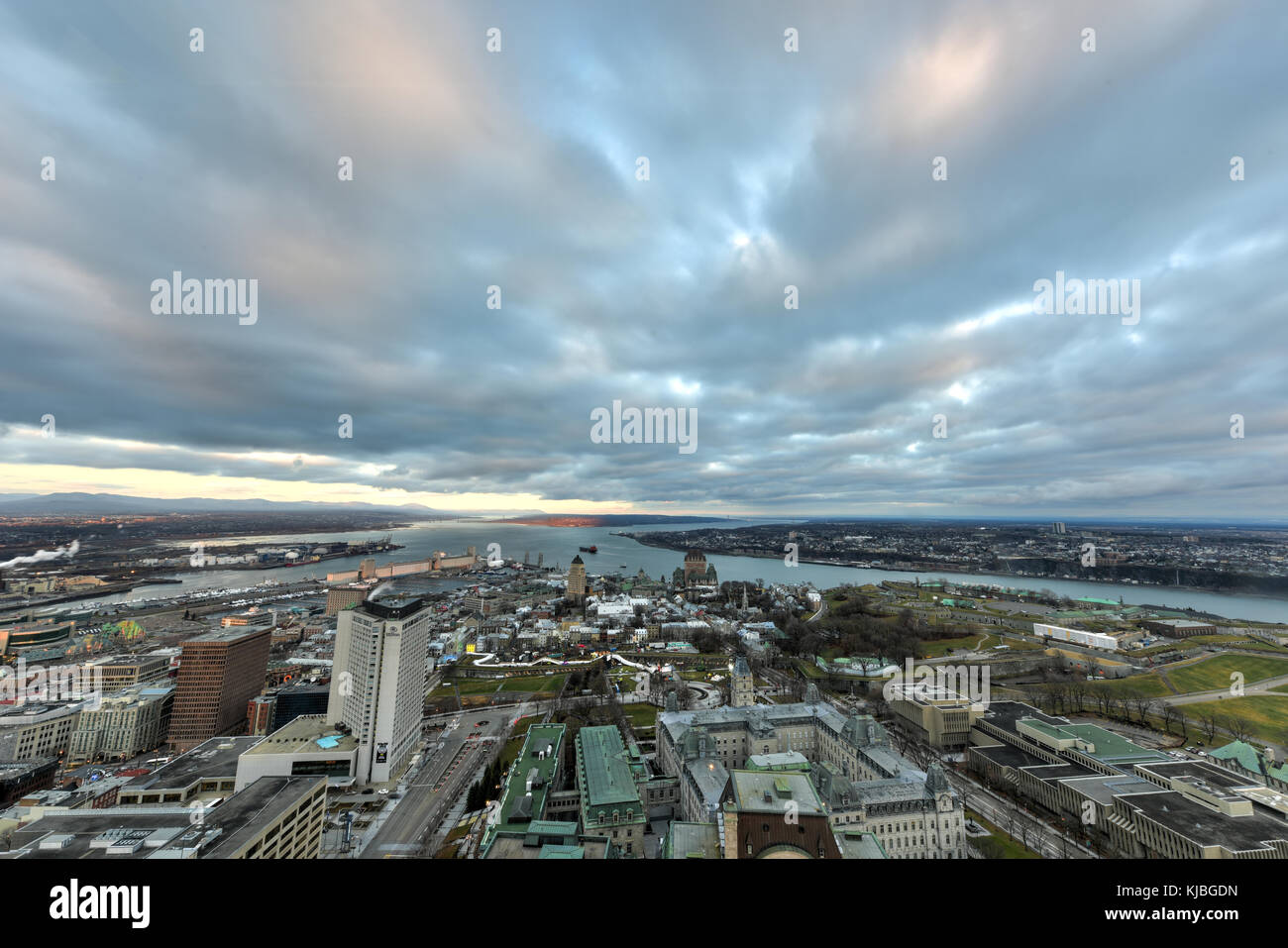 Panoramic view of the Quebec City Skyline Stock Photo - Alamy