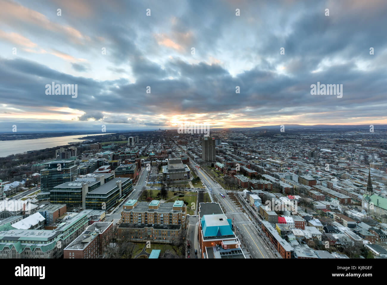 Panoramic view of the Quebec City Skyline Stock Photo - Alamy