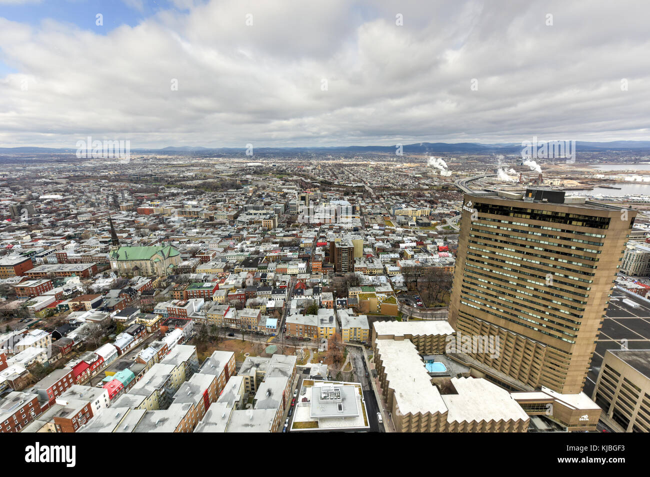 Panoramic view of the Quebec City Skyline Stock Photo - Alamy