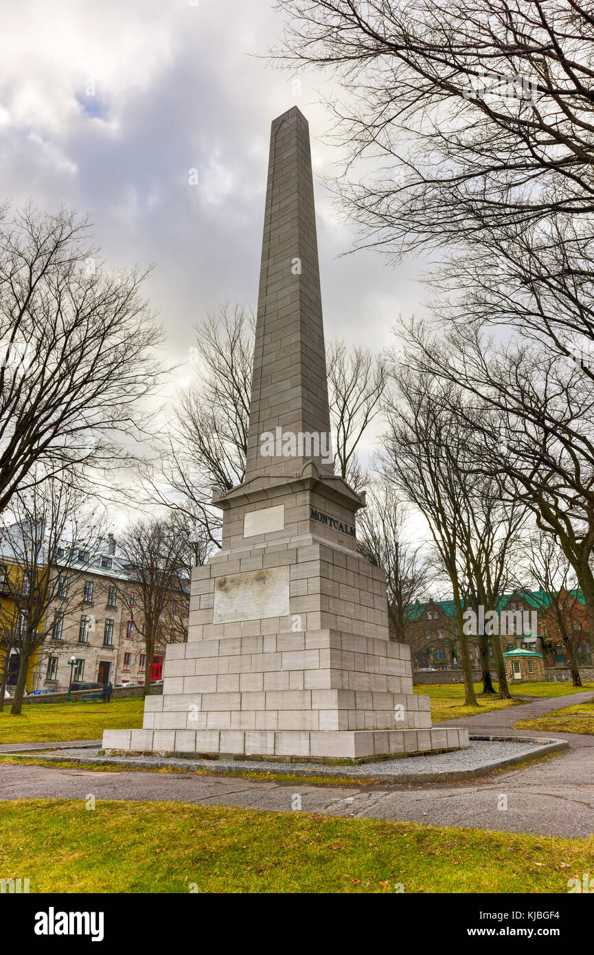 The Wolfe-Montcalm Monument is an obelisk in Quebec City, Canada. It ...