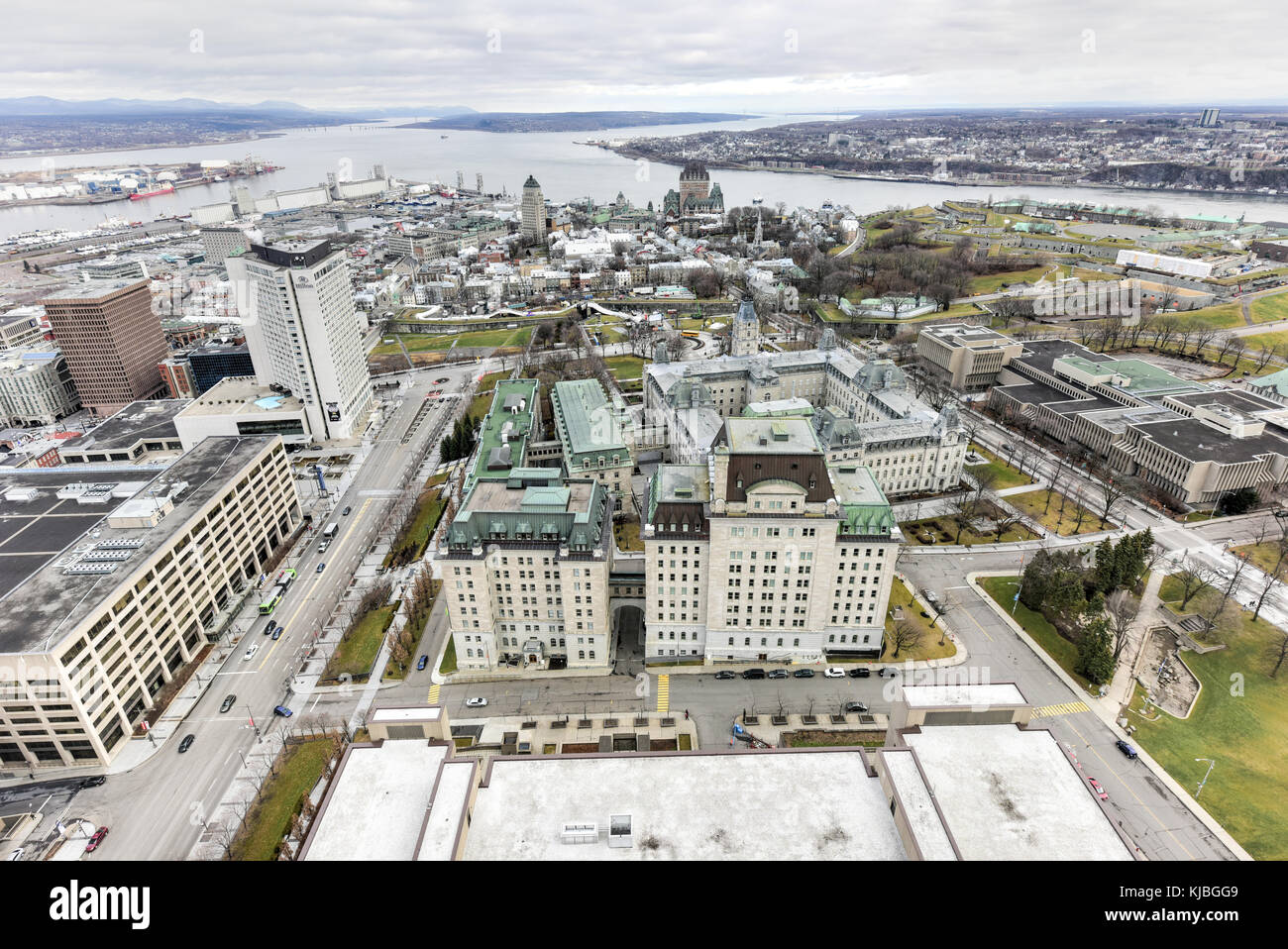 Panoramic view of the Quebec City Skyline Stock Photo - Alamy
