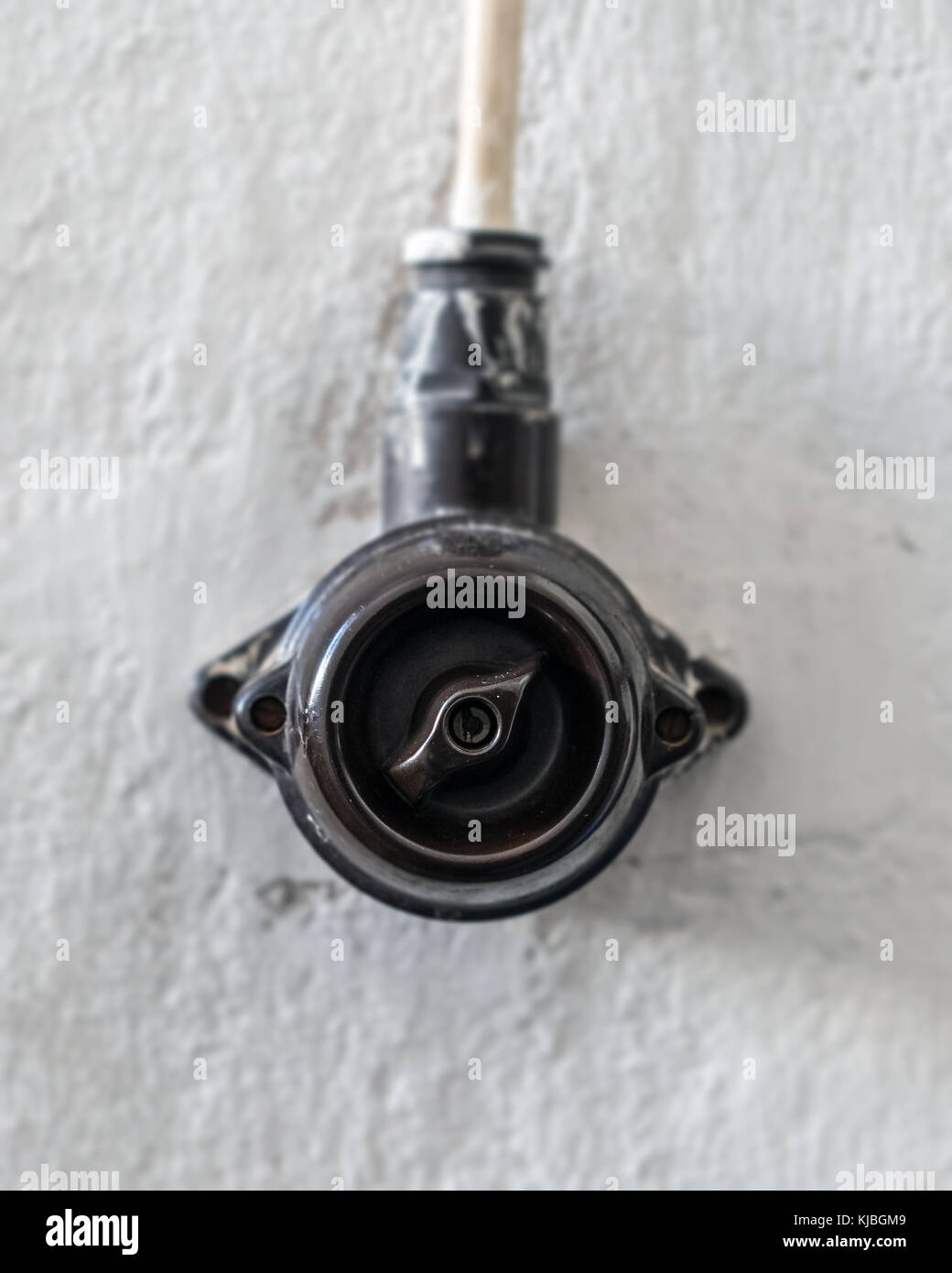 Very Old Vintage Electric Light Switch Stock Photo - Alamy