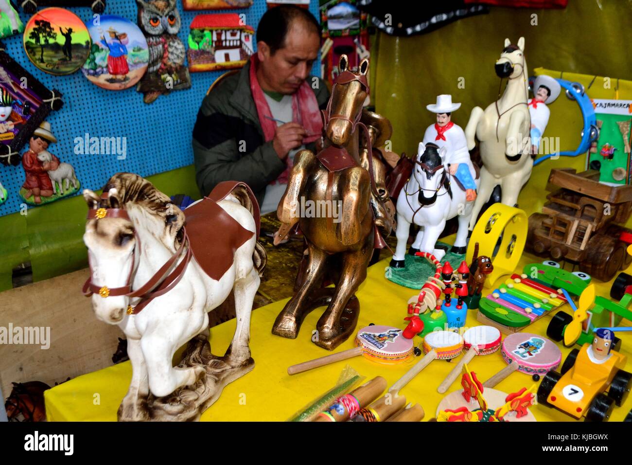 Making Chalan - Santa Apolonia Market in CAJAMARCA. Department of ...