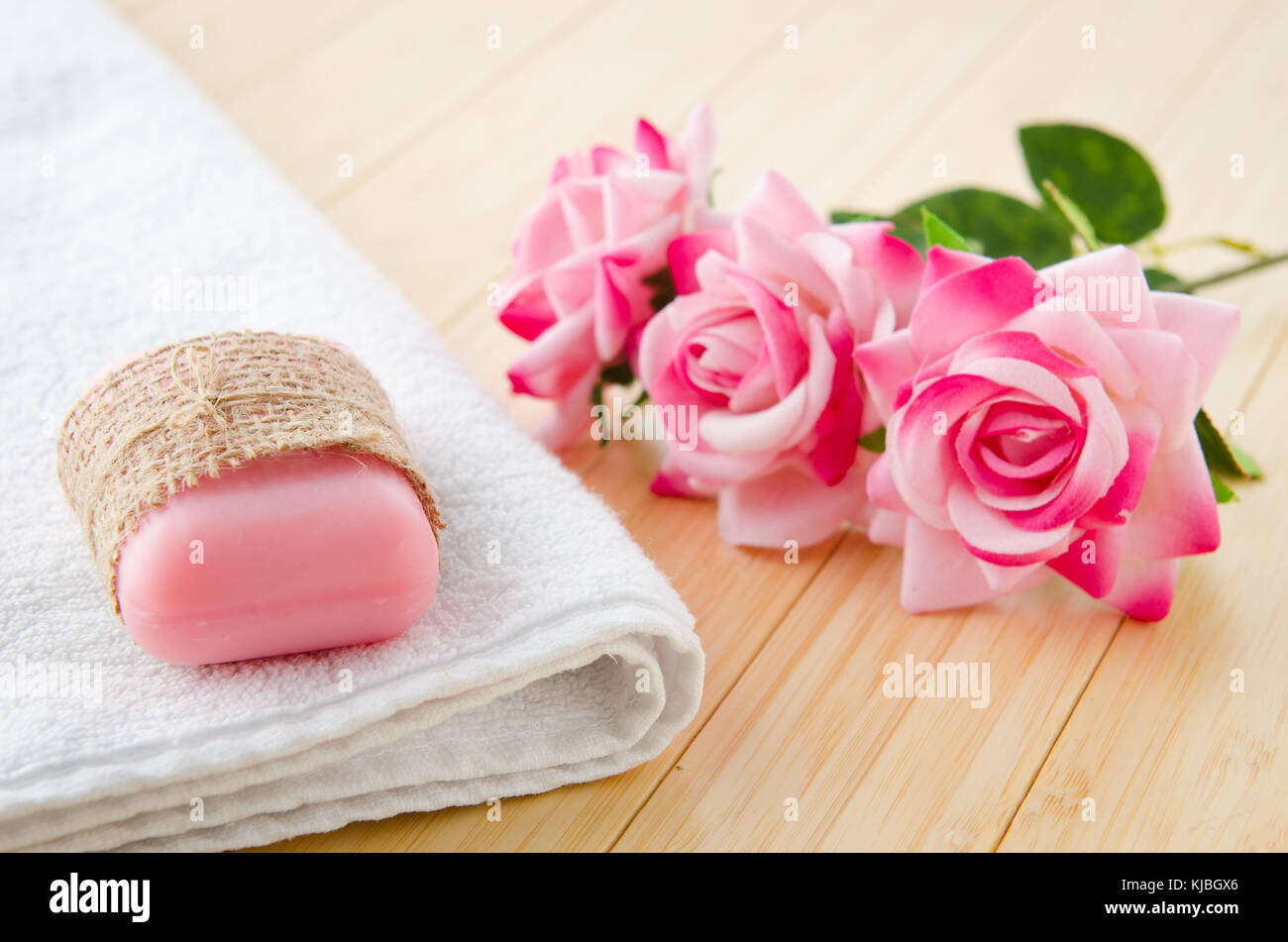 Healthy lifestyle concept with aromatic soaps Stock Photo - Alamy