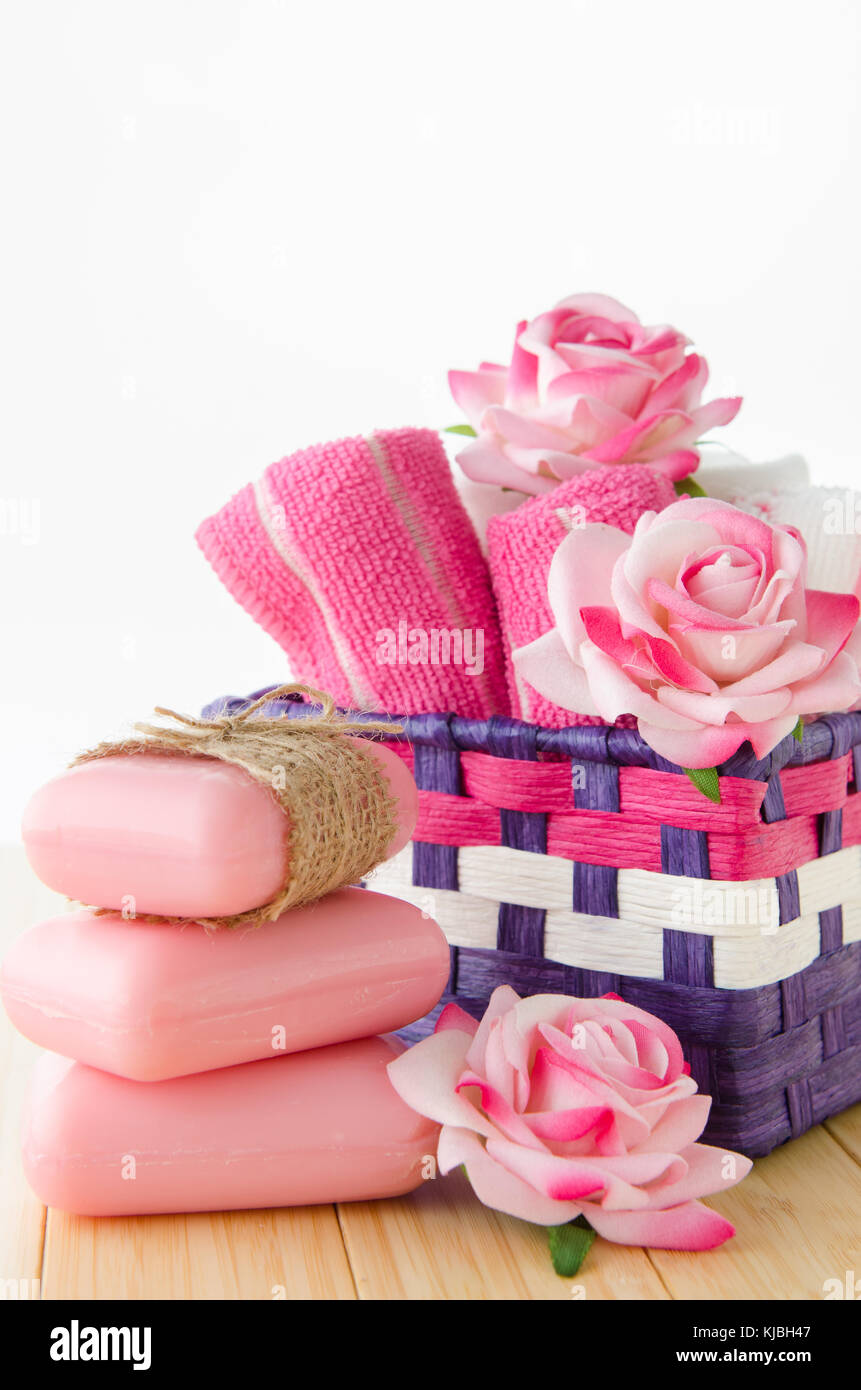Healthy lifestyle concept with aromatic soaps Stock Photo - Alamy