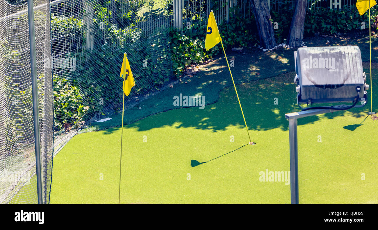 Golf practice in town hi-res stock photography and images - Alamy