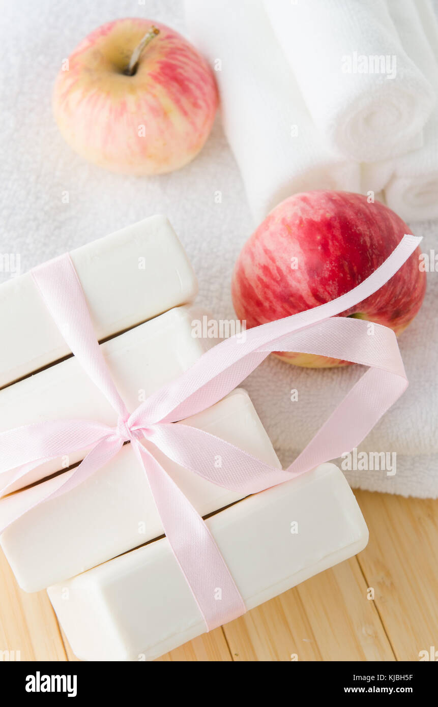 Healthy lifestyle concept with aromatic soaps Stock Photo - Alamy