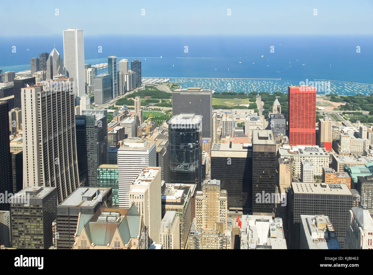 Panoramic view of the Chicago skyline Stock Photo - Alamy